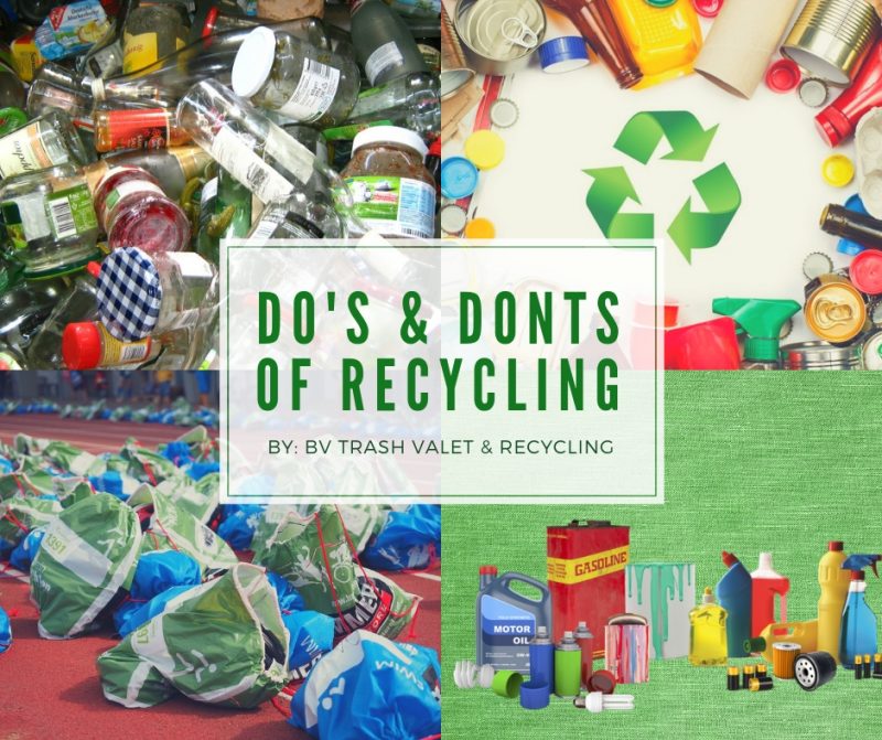 The Dos and Don’ts of Recycling - BV Trash Valet & Recycling